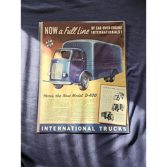 Art | Vtg 194 Orig Magazine Ad International Truck Now A Full Line Over ...